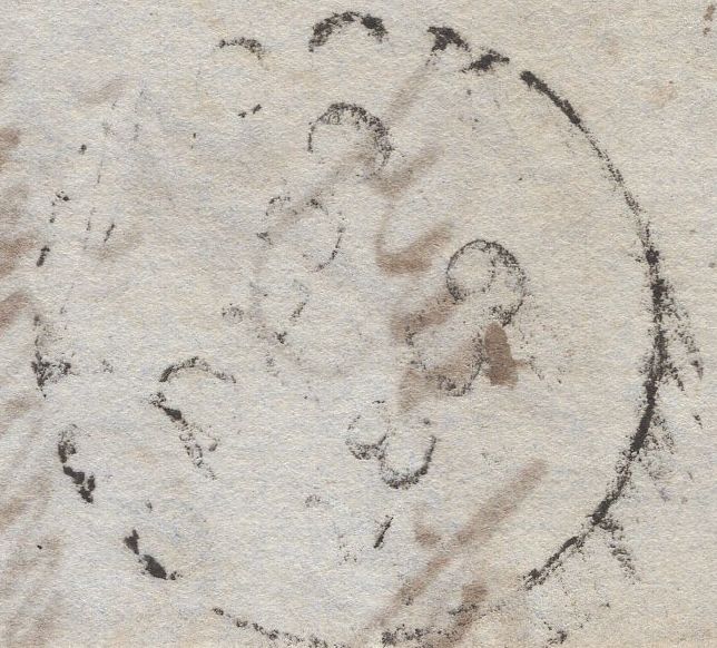 136187 1839 UNIFORM FOURPENNY POST MAIL GREENOCK TO EDINBURGH WITH MAN ...